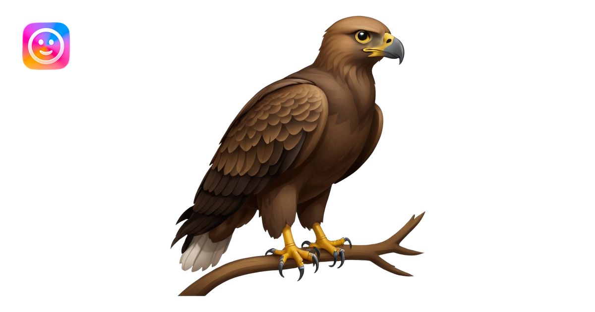 Steppe Eagle emoji | AI Emoji Generator
