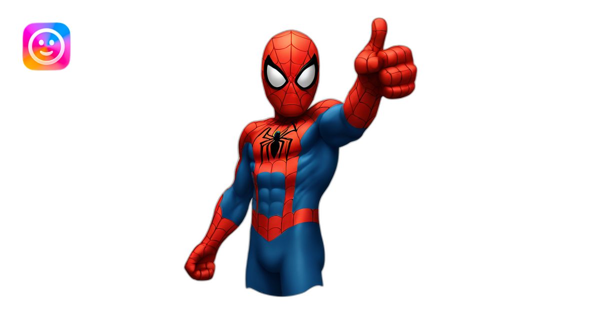 Spiderman thumbs up emoji | AI Emoji Generator