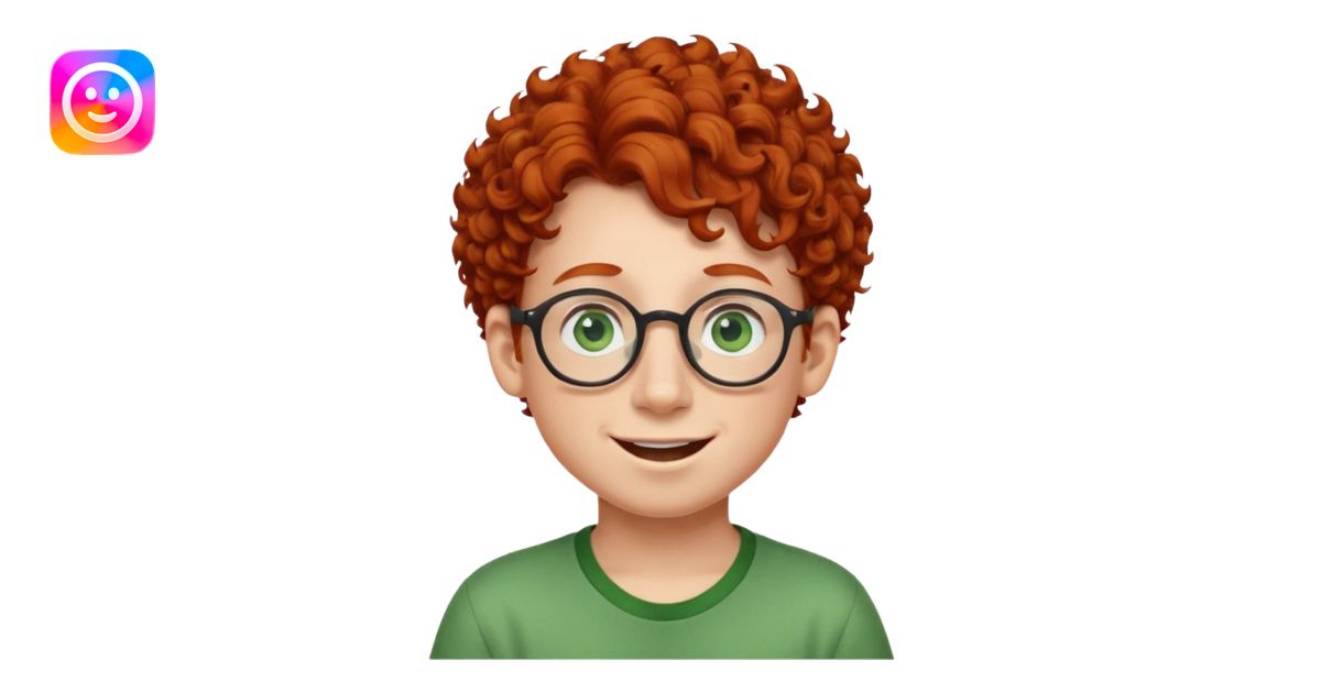 redhead kid with unique face features and very curly hair kid boy happy ...