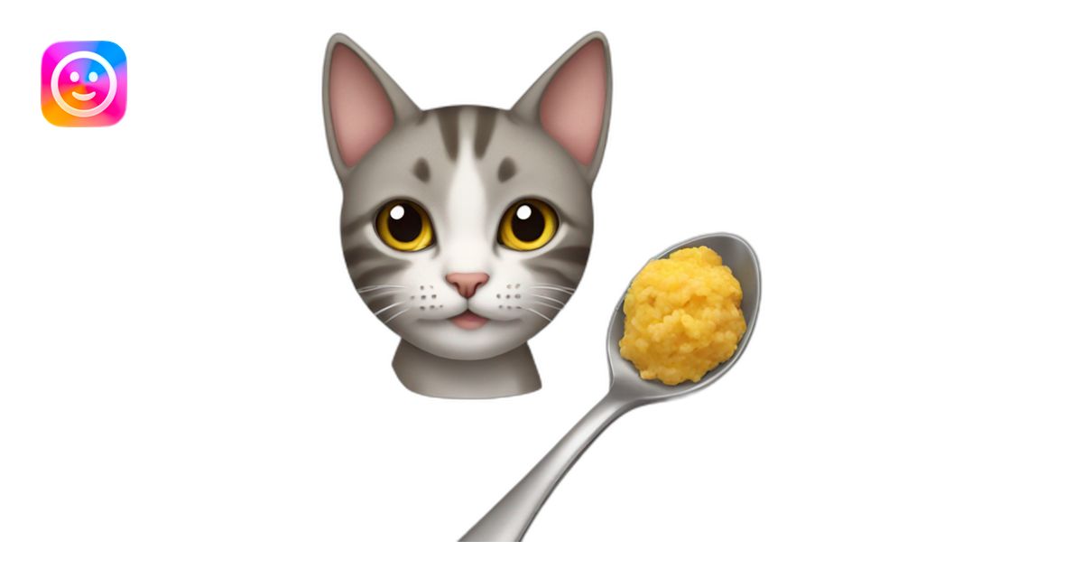 cat but its a spoon emoji | AI Emoji Generator