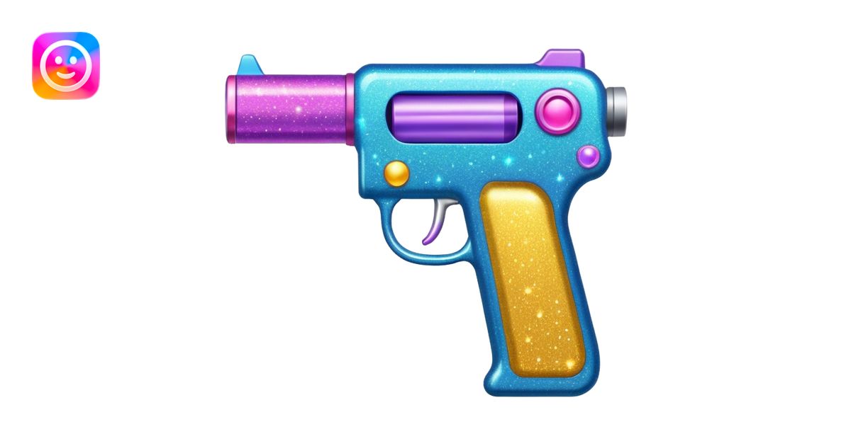 glitter gun emoji | AI Emoji Generator