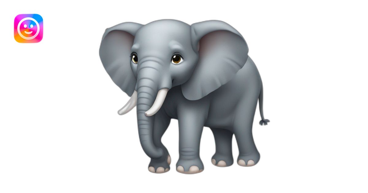 elephant emoji | AI Emoji Generator