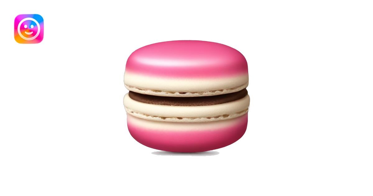Cute macaroon emoji | AI Emoji Generator