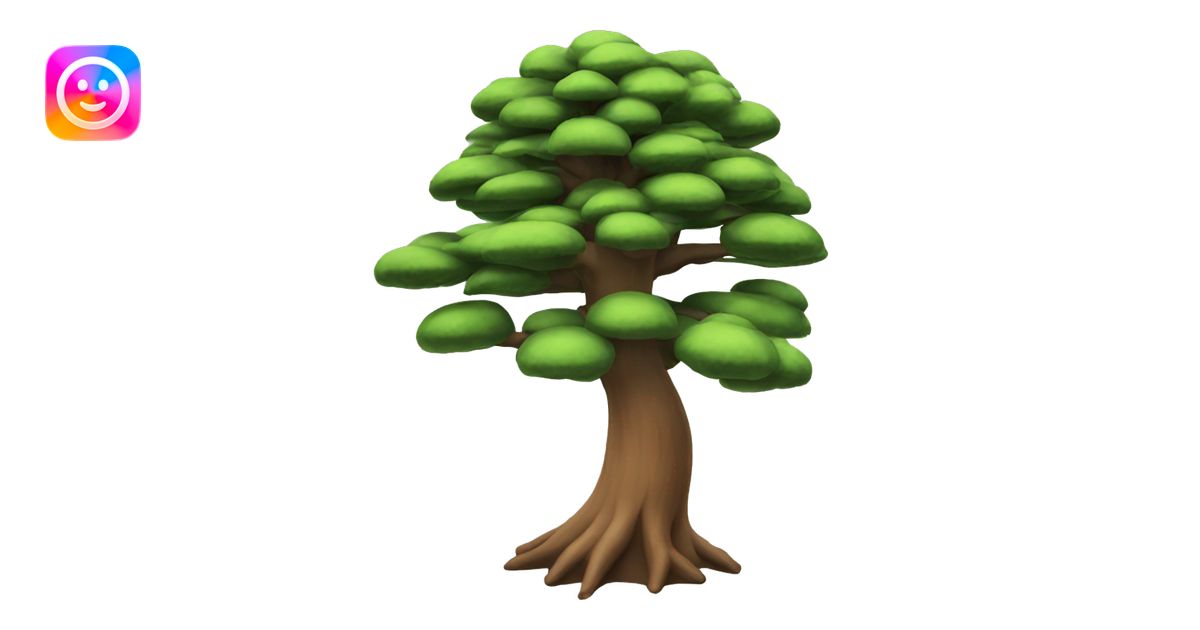 3d Pine tree emoji | AI Emoji Generator