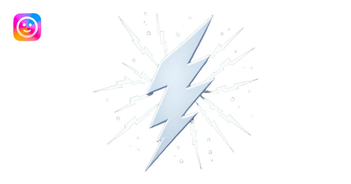 lightning bolt in the nights sky emoji | AI Emoji Generator