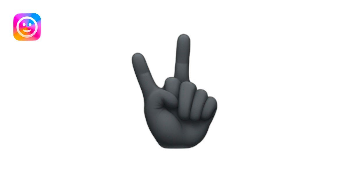 Hand sign without thumb and ring finger emoji | AI Emoji Generator