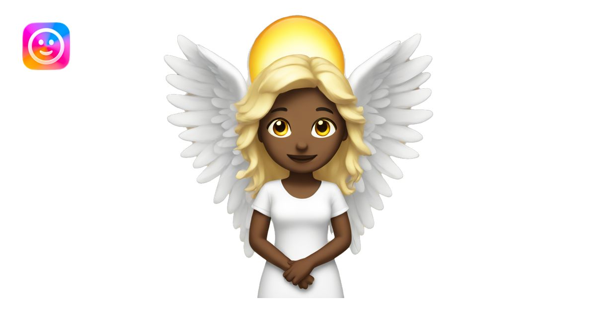 Sunny Angel emoji | AI Emoji Generator