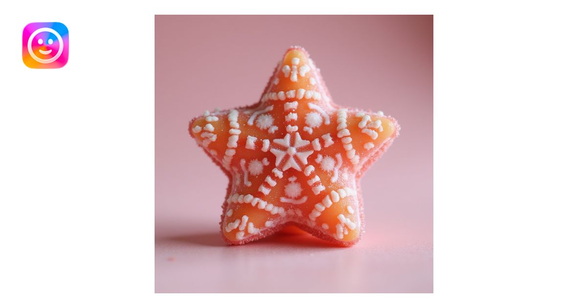 photorealistic dalgona candy with star shape, inspired by Squid Game ...