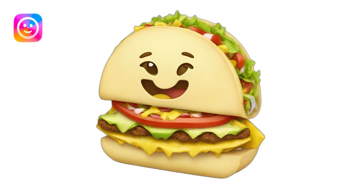 Taco eating a sandwich emoji | AI Emoji Generator