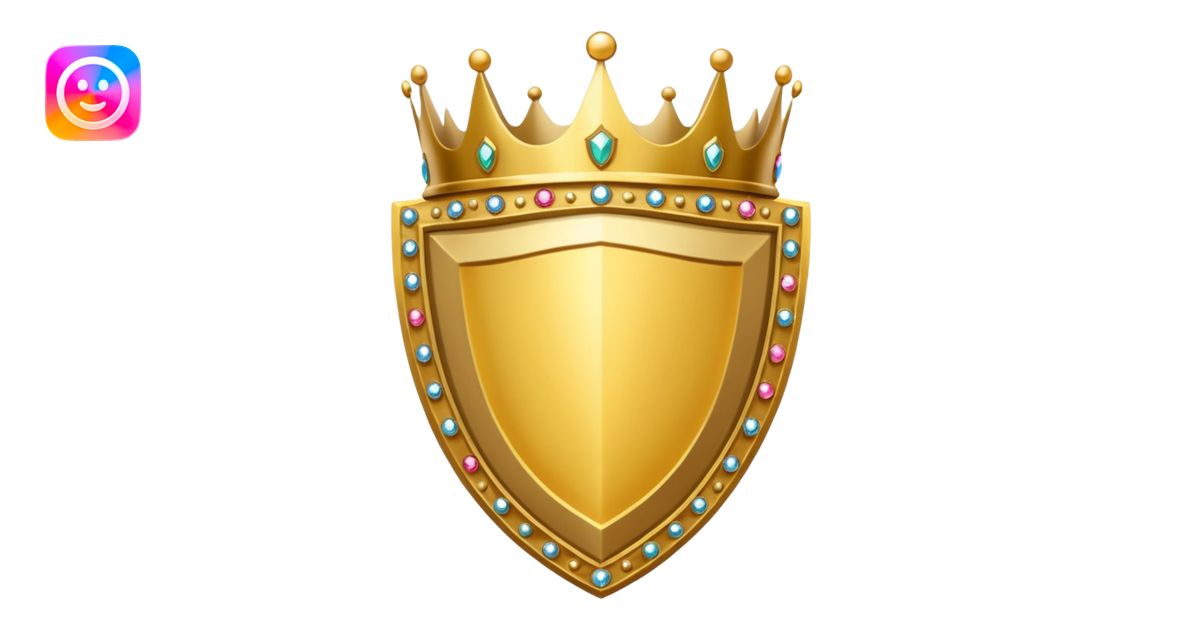 Create a Shield / Crown that represents confidence emoji | AI Emoji ...
