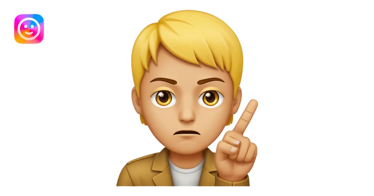 Face with middle finger Backwards (face only and face is yellow) emoji ...