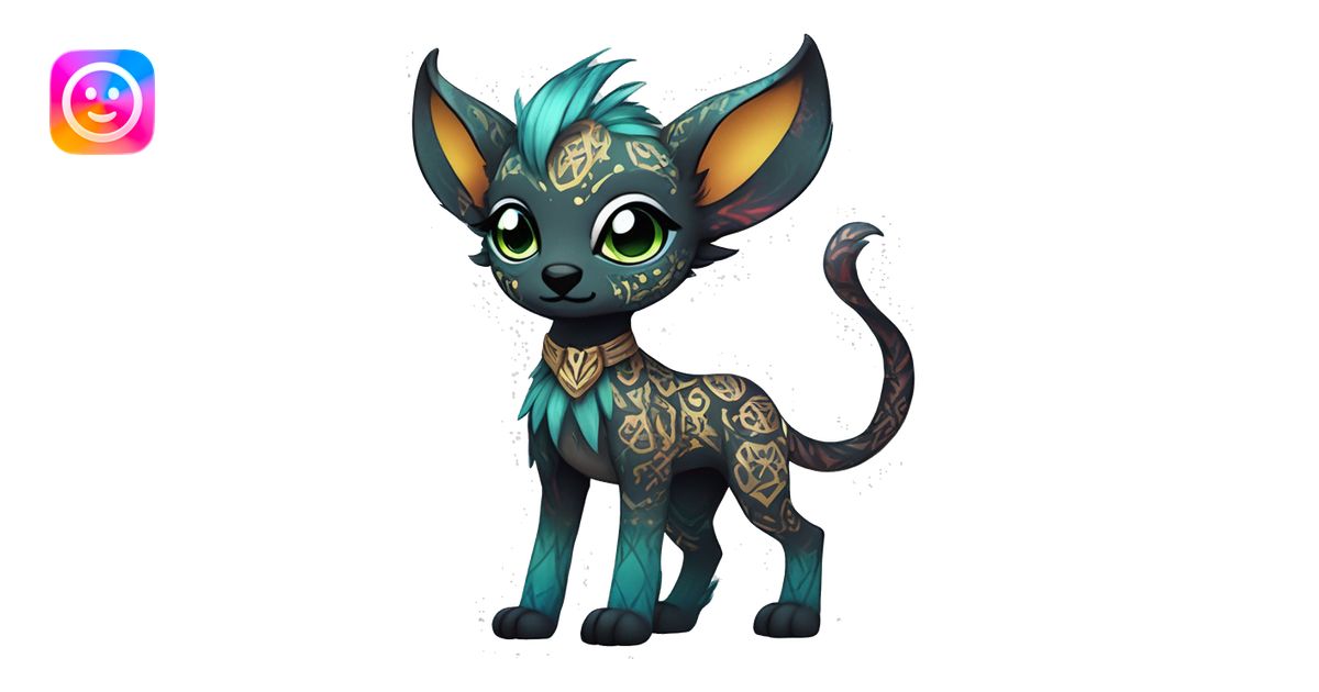 cute Kawaii edgy ethereal shy epic fantasy animal fursona Fionbri ...