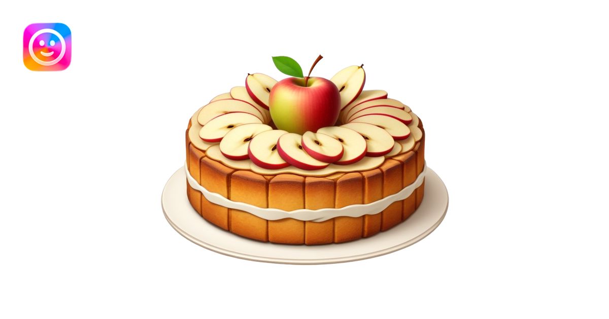 cinematic-realistic-apfelkuchen-dessert-emoji,-depicted-as-a-classic ...