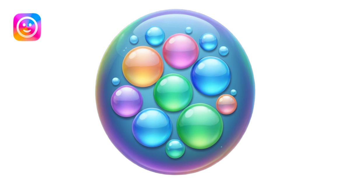 Clean bubbles emoji | AI Emoji Generator