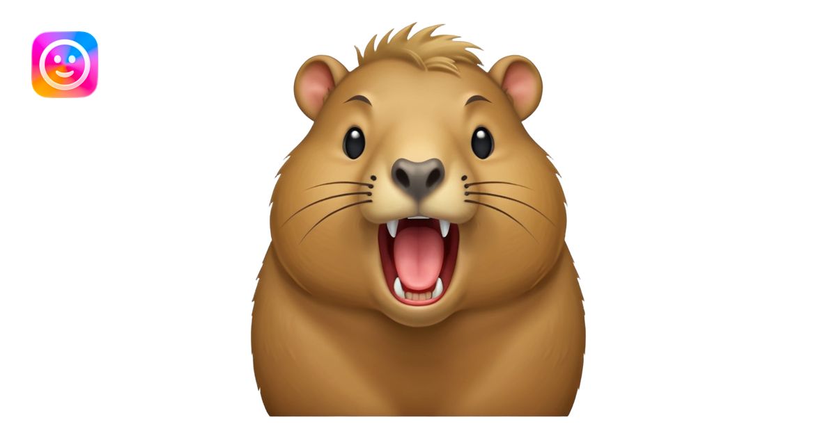 capybara is screaming emoji | AI Emoji Generator