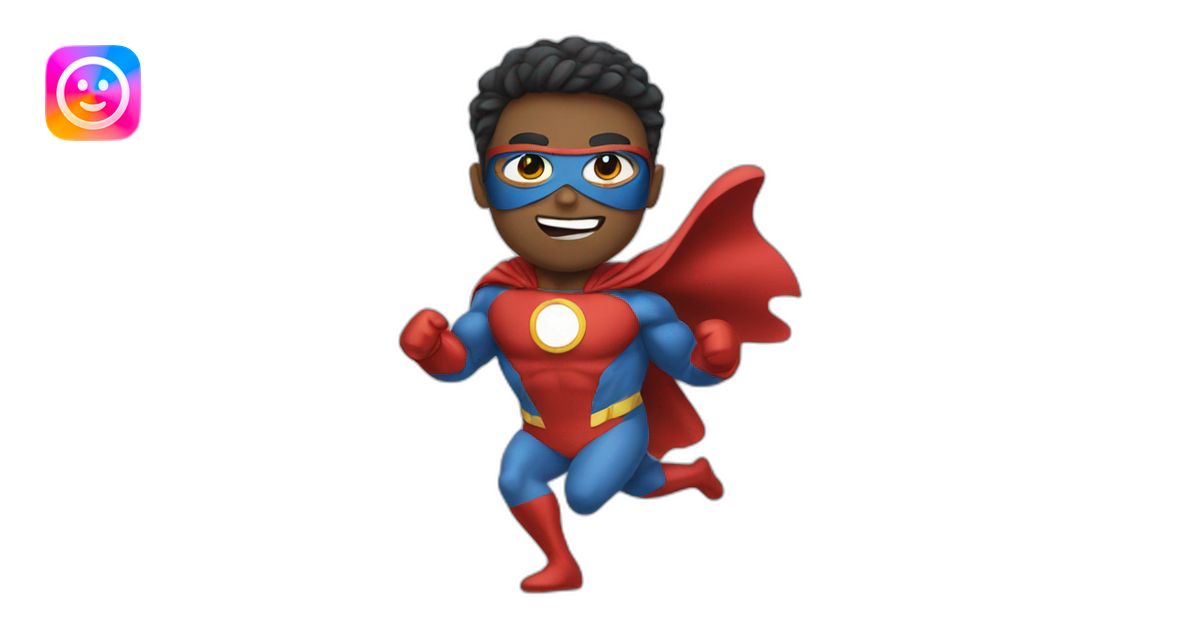 superhero healthy fast emoji | AI Emoji Generator
