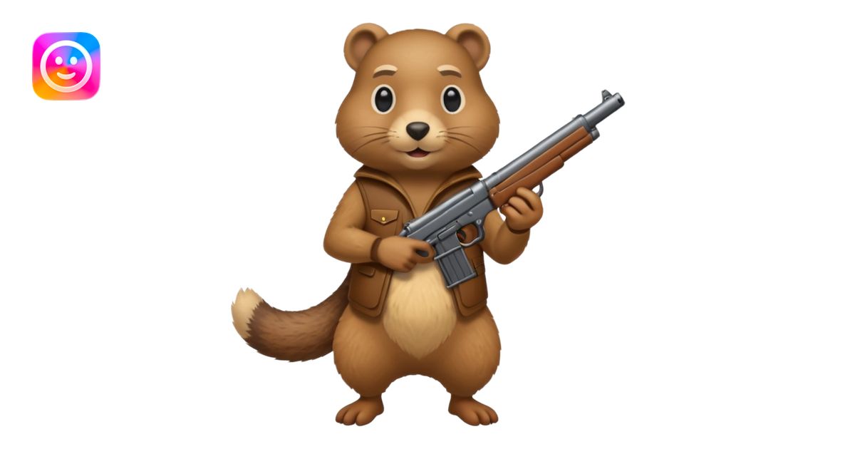 gopher with gun emoji | AI Emoji Generator