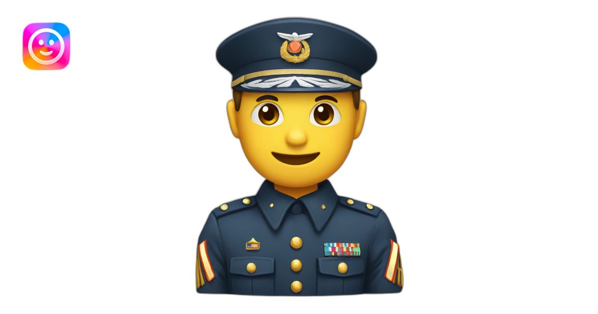 a Military cap emoji | AI Emoji Generator