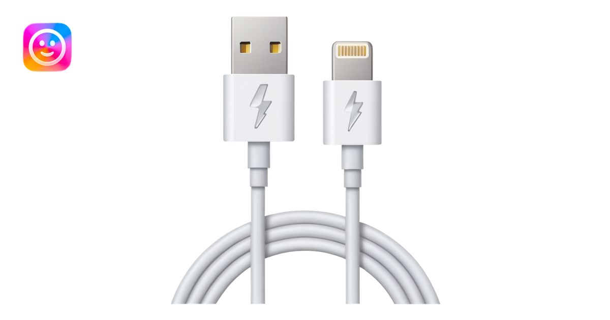 small lightning cable emoji | AI Emoji Generator