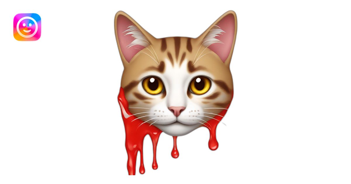 cat dripped in red emoji | AI Emoji Generator