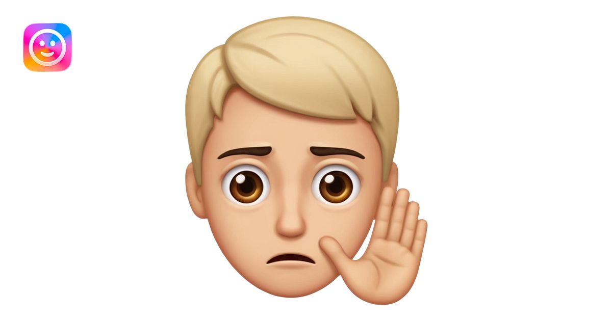 Make a emoji of a person saying "Ew" emoji | AI Emoji Generator