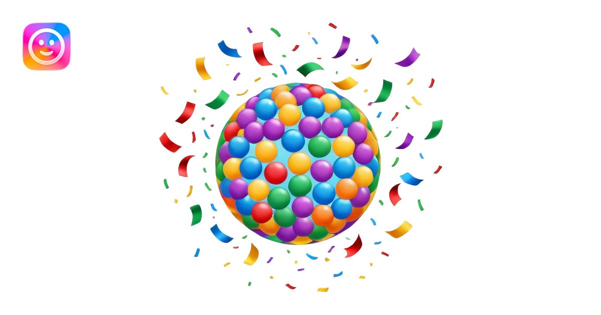 “confetti ball exploding emoji | AI Emoji Generator