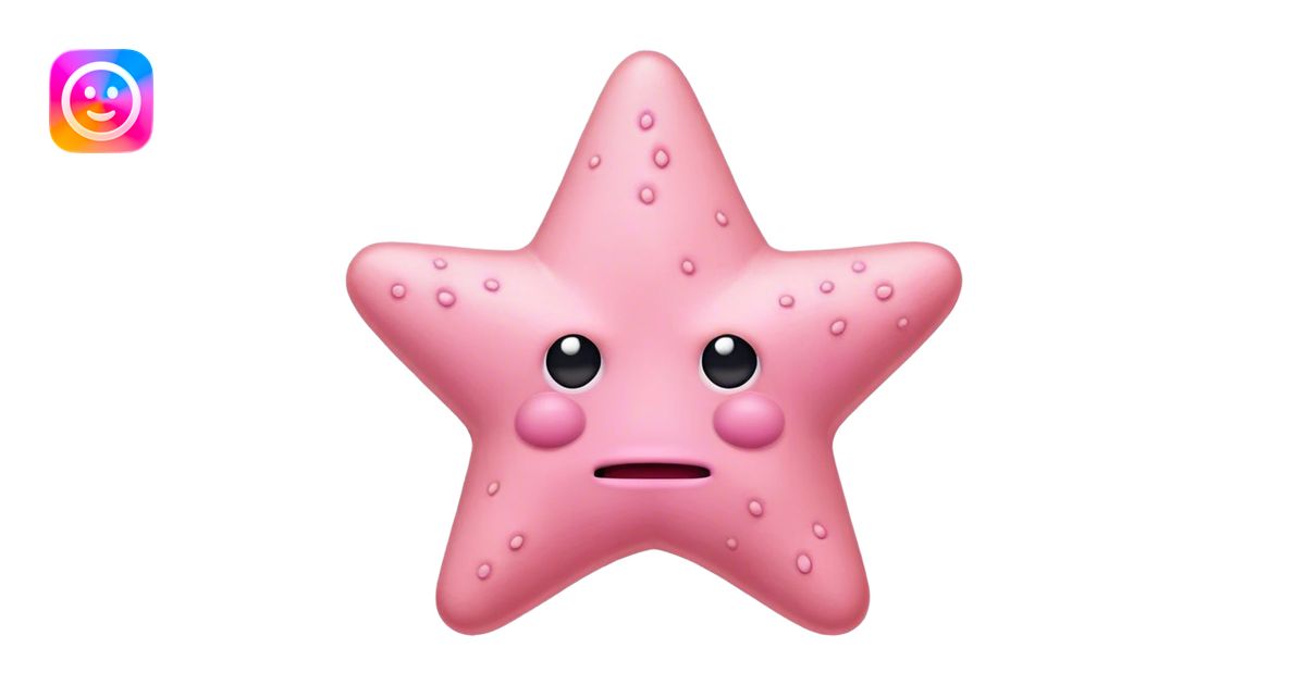 Patrick from SpongeBob emoji | AI Emoji Generator