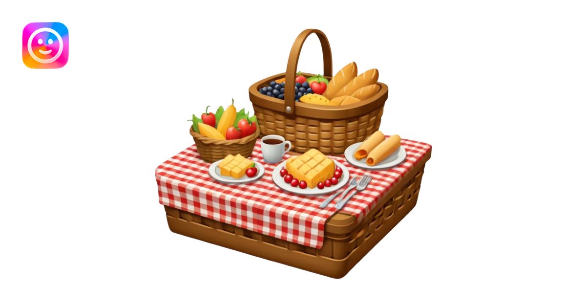 table of picnic emoji | AI Emoji Generator