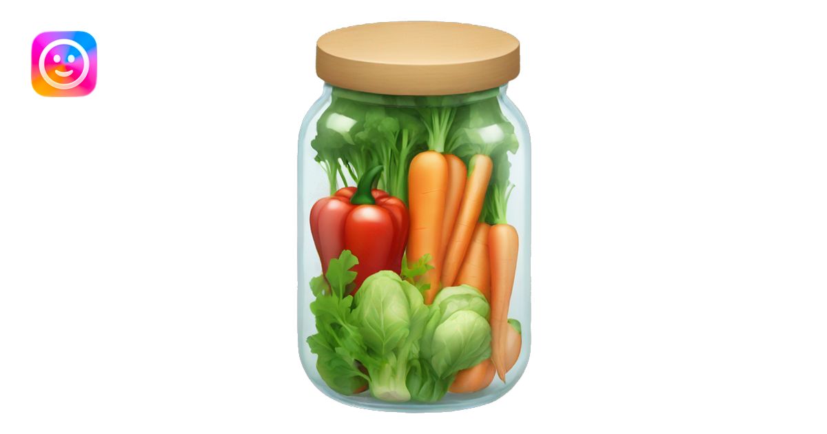 jar of vegetables emoji | AI Emoji Generator