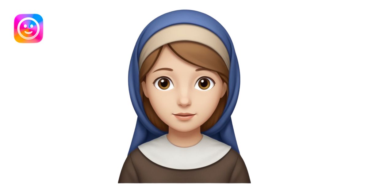 young modest jewish girl head covering emoji | AI Emoji Generator