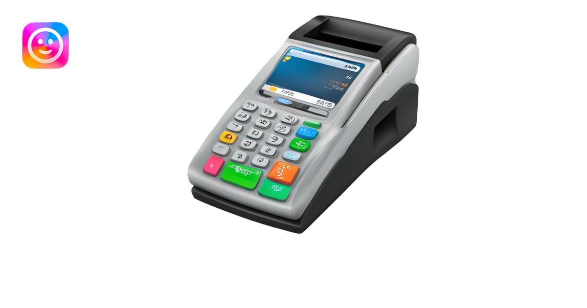 Debit card pos terminal lite emoji | AI Emoji Generator