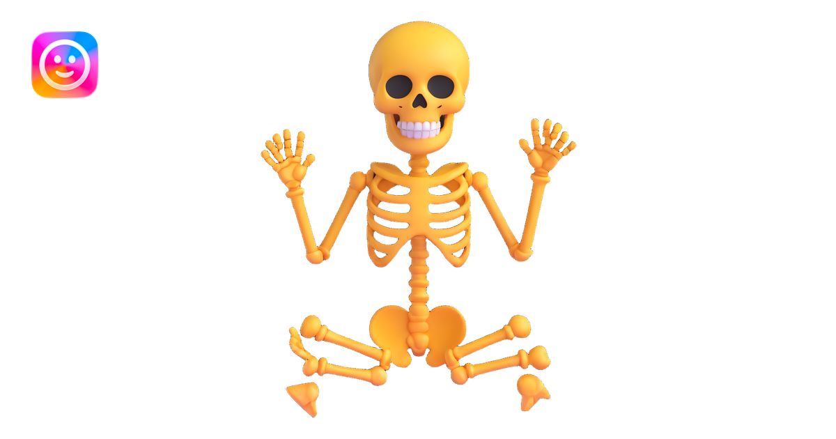 skeleton 3d emoji emoji | AI Emoji Generator