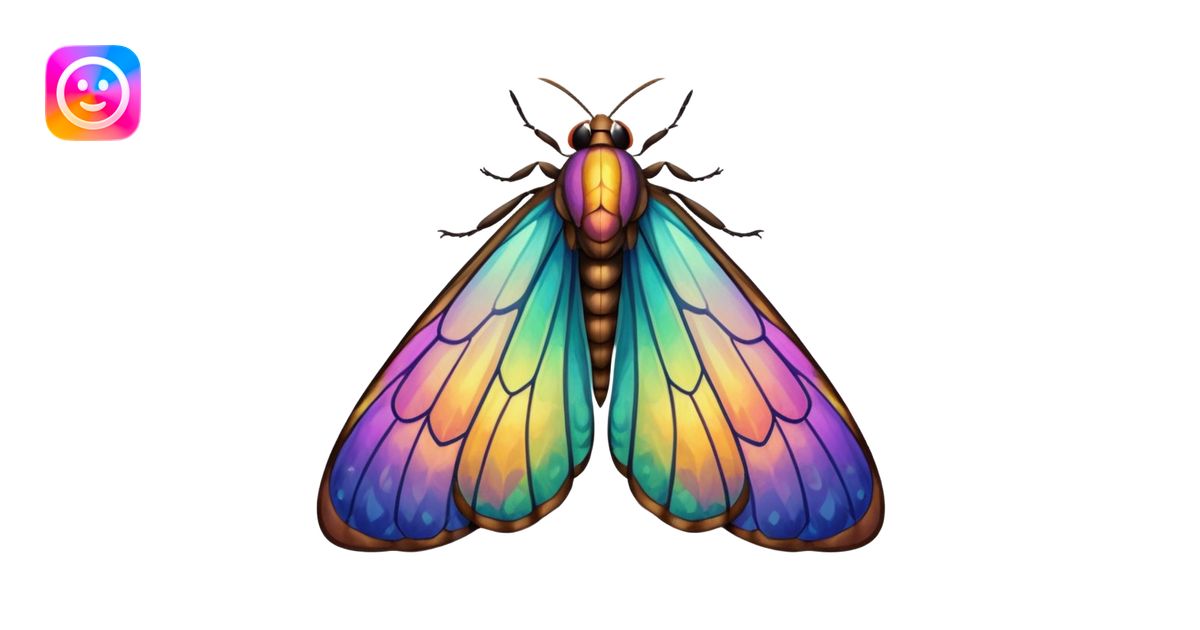 Moth eye wing emoji | AI Emoji Generator