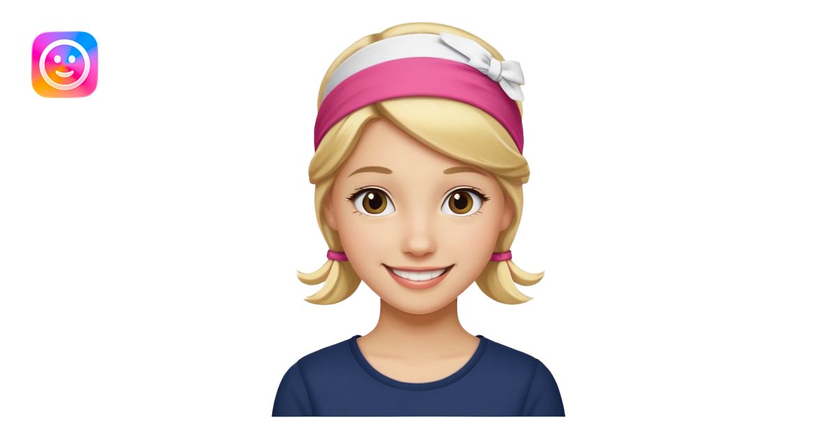 Preppy girl emoji | AI Emoji Generator