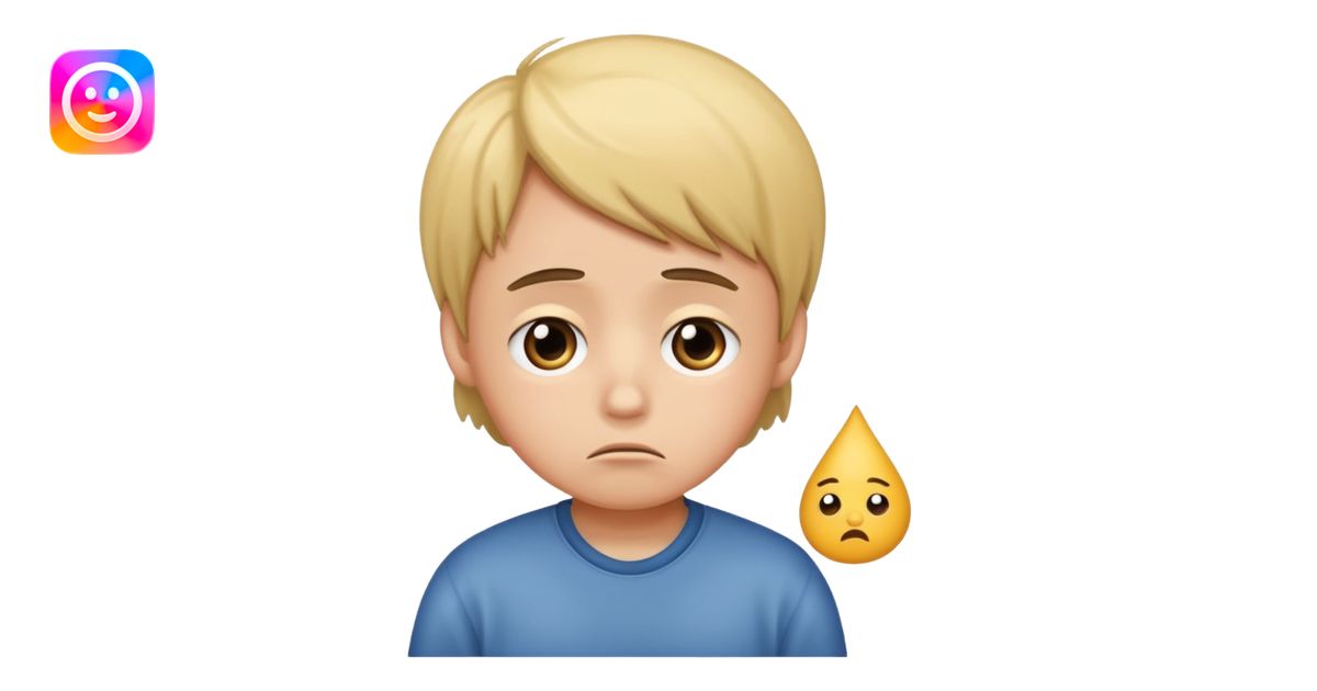 the kid is sad and the grade is F emoji | AI Emoji Generator