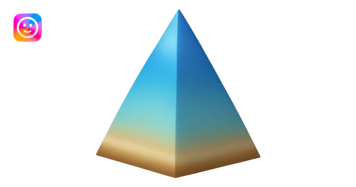 blue pyramid emoji | AI Emoji Generator