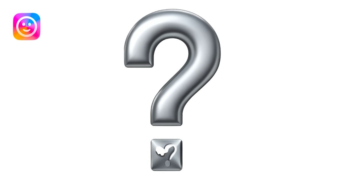Question mark character emoji | AI Emoji Generator