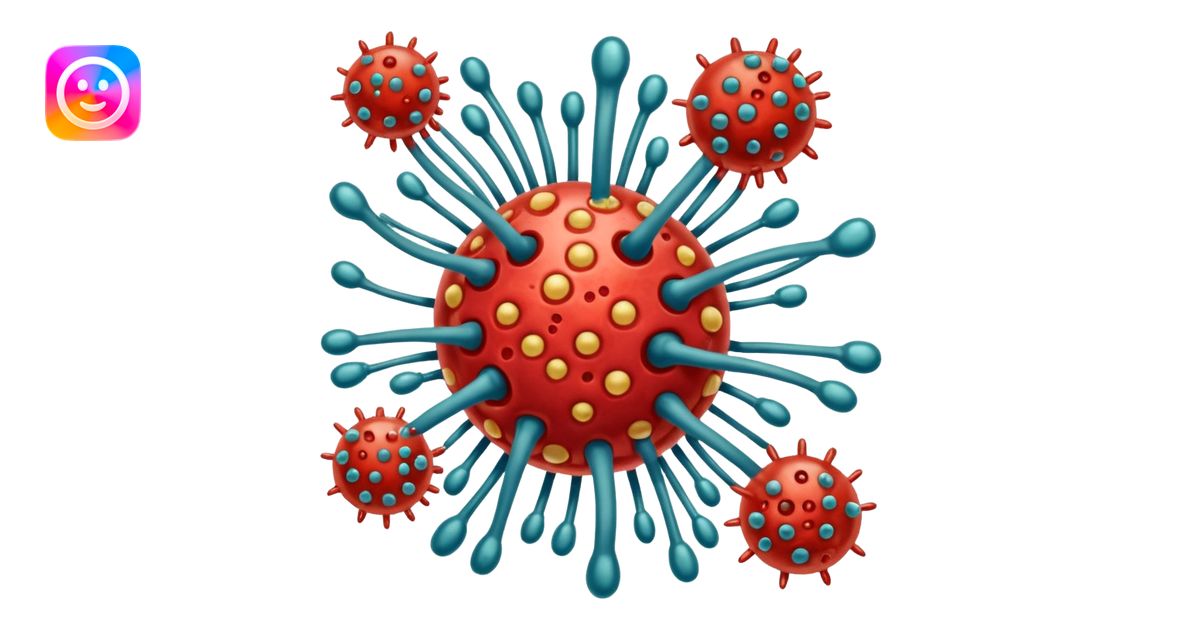 immune system getting attacked by HIV emoji | AI Emoji Generator