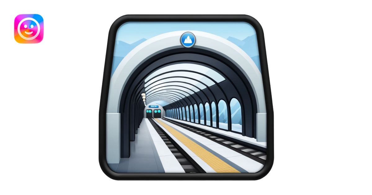Frostline Metro Station emoji | AI Emoji Generator