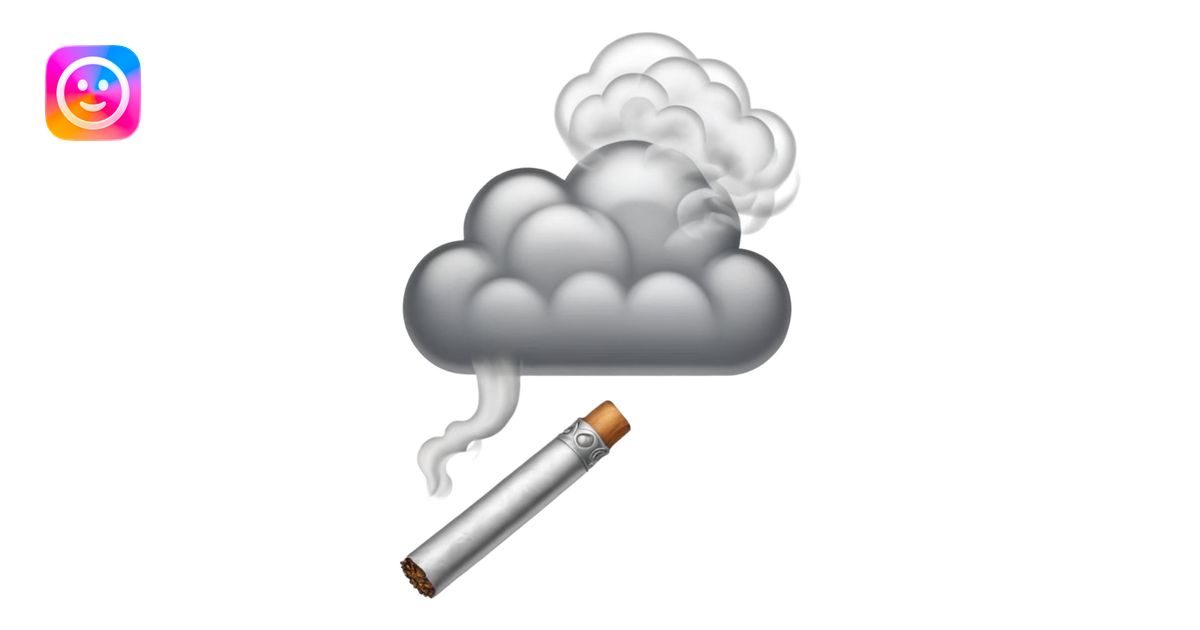 smoke coming out of a blunt emoji | AI Emoji Generator