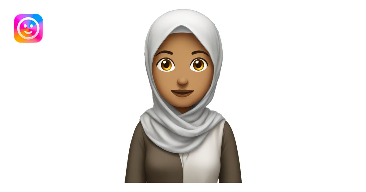 Islam woman whole standing emoji | AI Emoji Generator