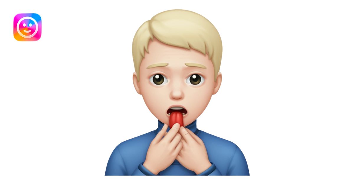 person choking them self emoji | AI Emoji Generator