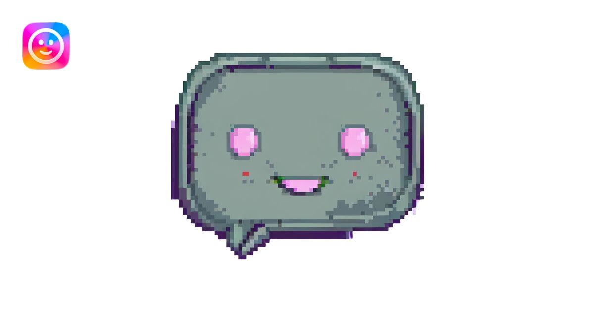 pixel art style chat icon, 48x48 pixels, simple speech bubble design ...