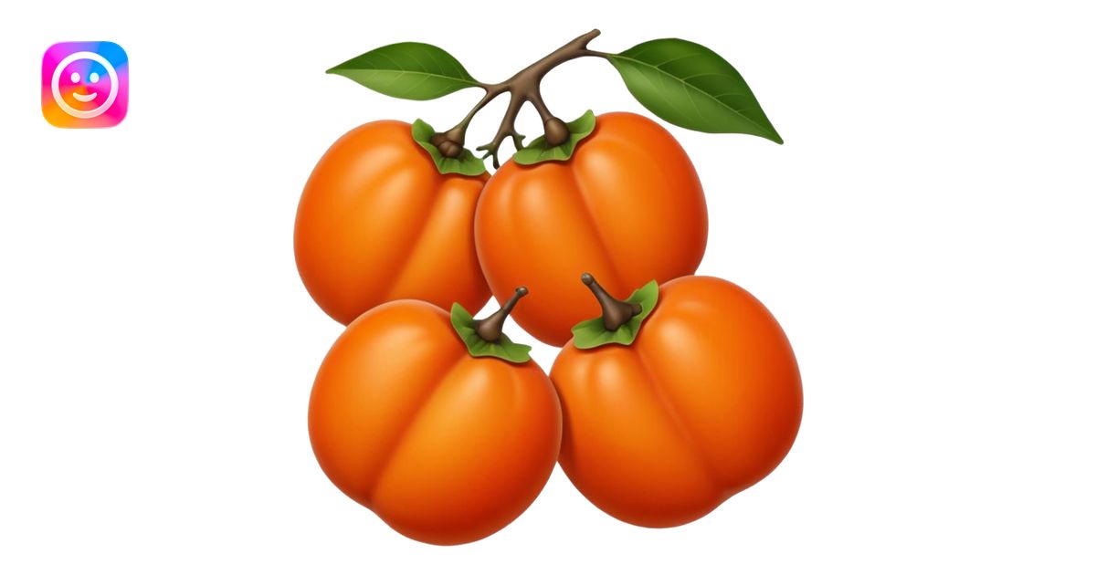 fuyu persimmon emoji | AI Emoji Generator