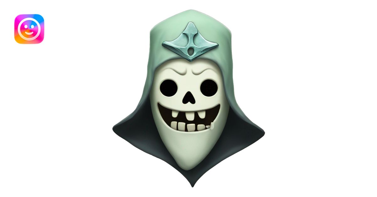 the lich adventure time emoji, happy face emoji | AI Emoji Generator