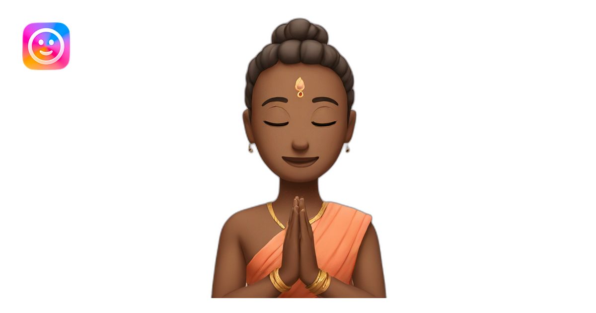 Namaste emoji | AI Emoji Generator