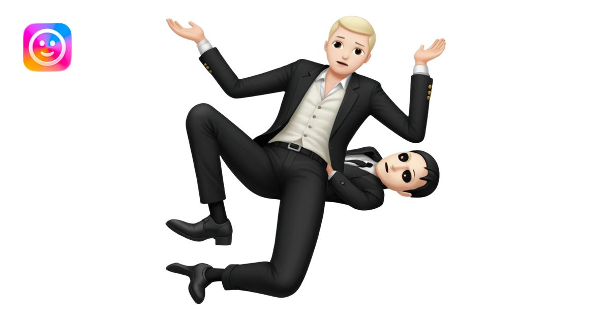 dead man full body with blazzer on floor emoji | AI Emoji Generator