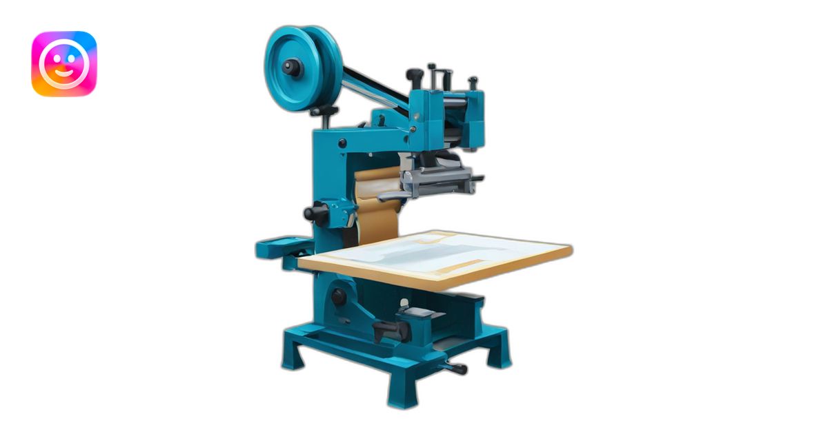 Screen printing press emoji | AI Emoji Generator
