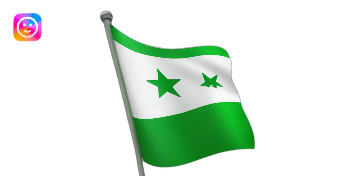 Green syria flag emoji | AI Emoji Generator