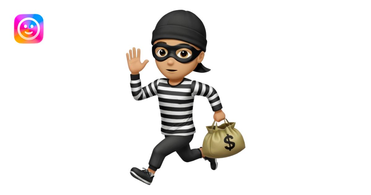 running robber wears black eye mask, black beanies and black and white ...